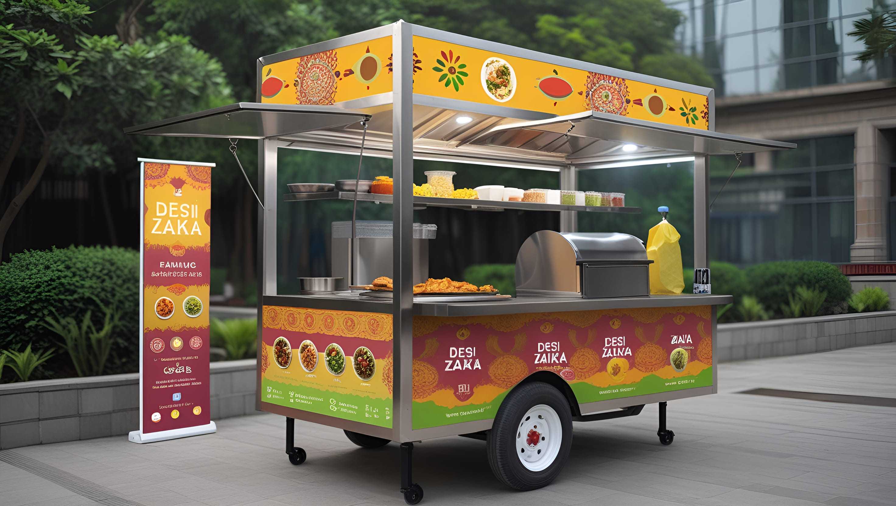 Indian Street Food Carts by Grilzo Carts | Multipurpose Trolleys for ...