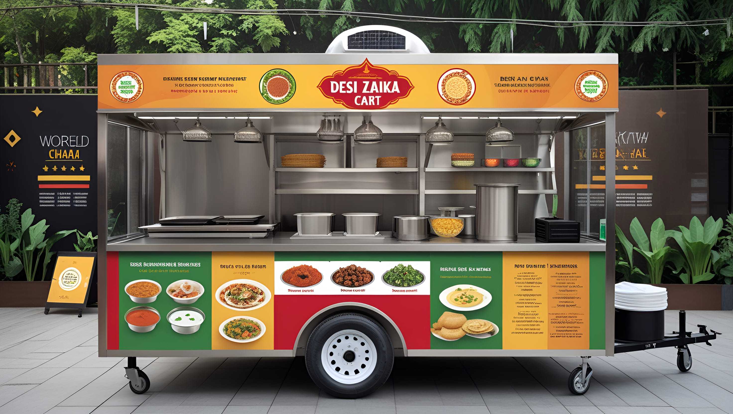 Indian Street Food Carts by Grilzo Carts | Multipurpose Trolleys for ...