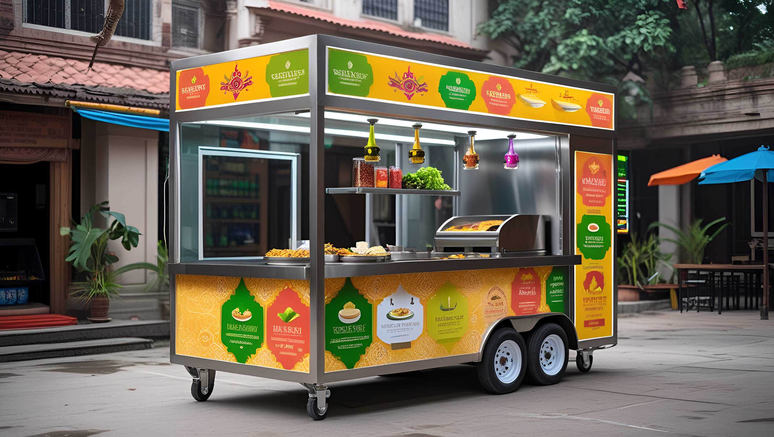 Indian Street Food Carts by Grilzo Carts | Multipurpose Trolleys for ...